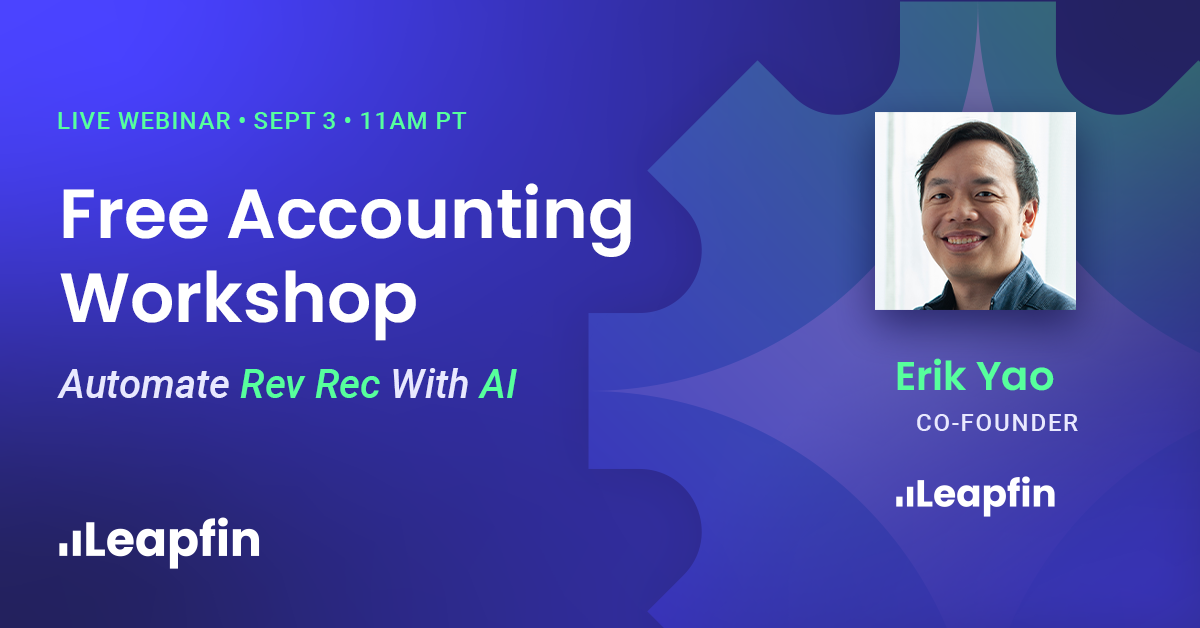 Free Accounting Workshop: Automate Rev Rec With AI